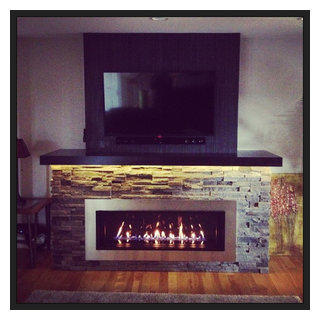 Fireplace Bump out Renovation - Contemporary - Other - by Maritime ...