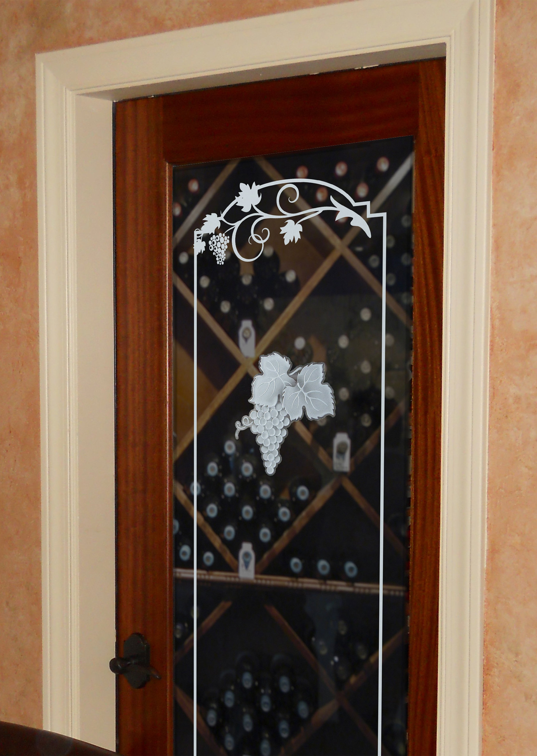 Wine Door - Grape Cluster Grape Ivy - Primed - 28" x 80" - Book/Slab ...