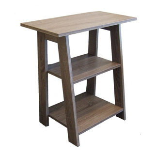 Ladder Chairside EndTable Rustic Gray - Farmhouse - Side Tables And End ...