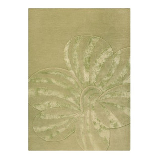 Hand Tufted Sage Wool Area Rug, 5'6"x7'10" - Contemporary - Area Rugs ...