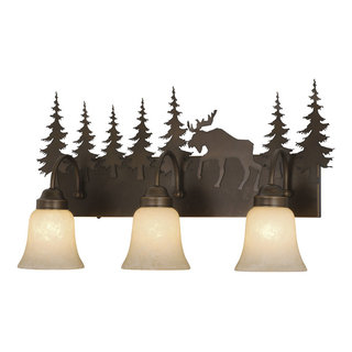 Yellowst1 3-Light Vanity - Rustic - Bathroom Vanity Lighting - by LAMPS ...