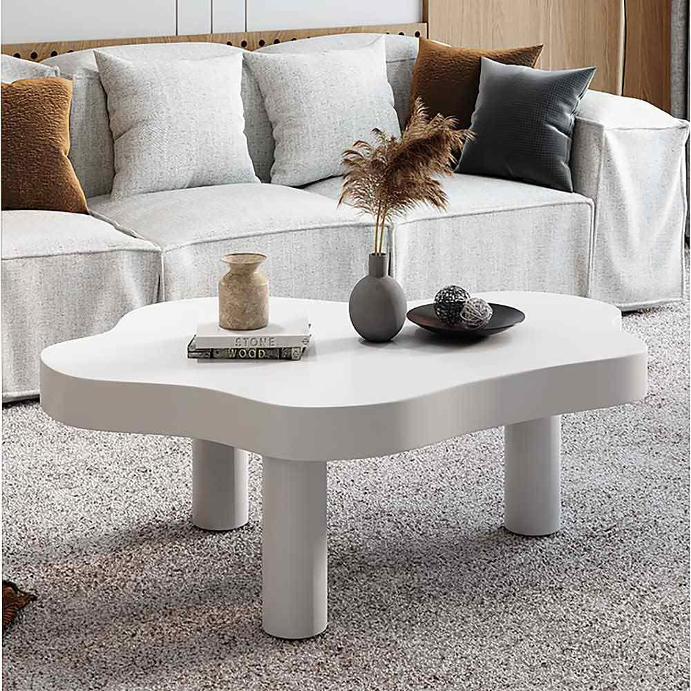 Mid Century Modern Coffee Table, Three Legs & Abstract Shaped Top ...