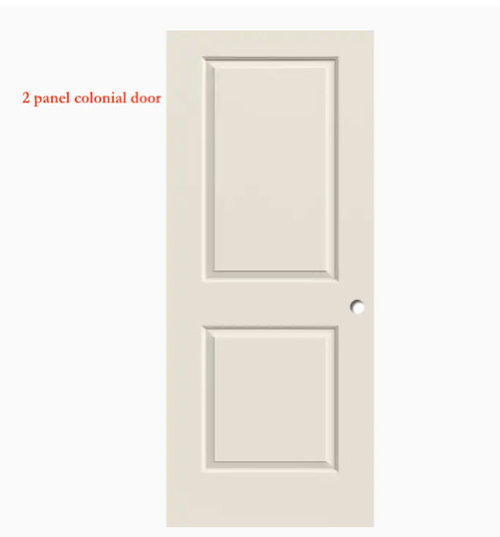 Can I combine 2 panel colonial door with craftsman door trim?