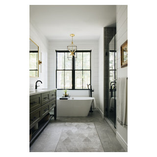 Primary Bath - Farmhouse - Bathroom - Grand Rapids - by Beth Howley Creative LLC | Houzz