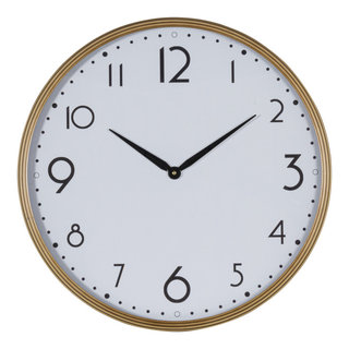 Zane Wall Clock - Transitional - Wall Clocks - by Cooper Classics | Houzz