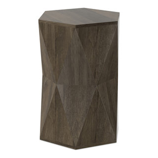Mckinley Solid Mango Wood Side Table - Transitional - Side Tables And ...