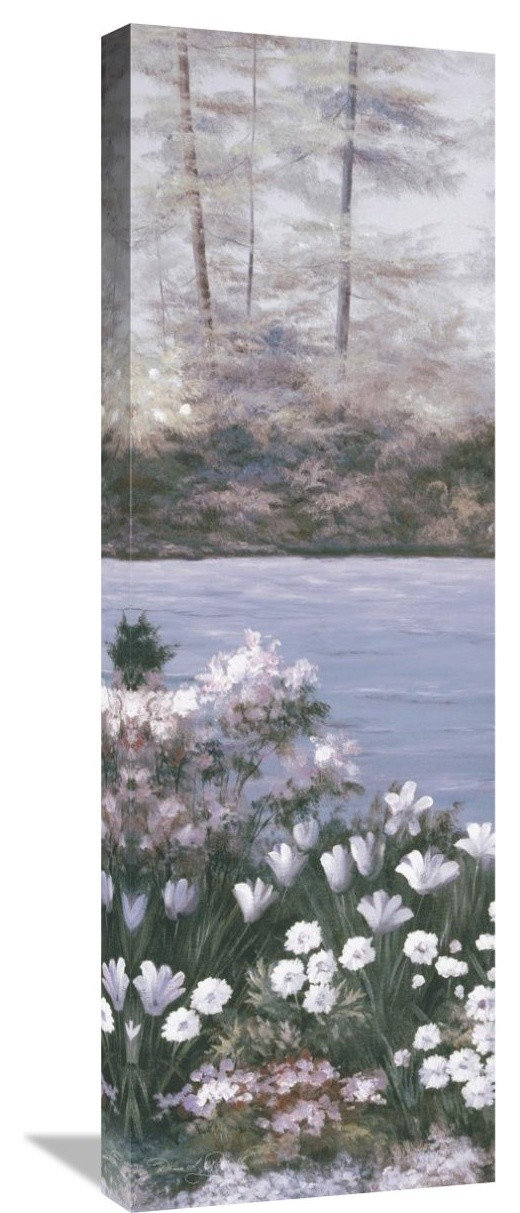 "Blooming Isle Panel I" Artwork, 12" x 36" - Prints And Posters - by ...