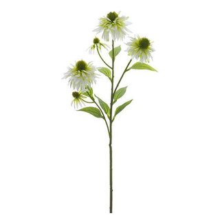 Rudbeckia Spray, White, Pack of 12 - Artificial Flower Arrangements ...