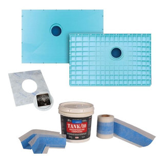 TrueDEK Shower Base, Pro Waterproof, Drain, Oil Rubbed Bronze, 70.8"x32 ...