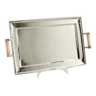 Butlers Palace Tray, Stainless Steel - Contemporary - Serving Trays ...