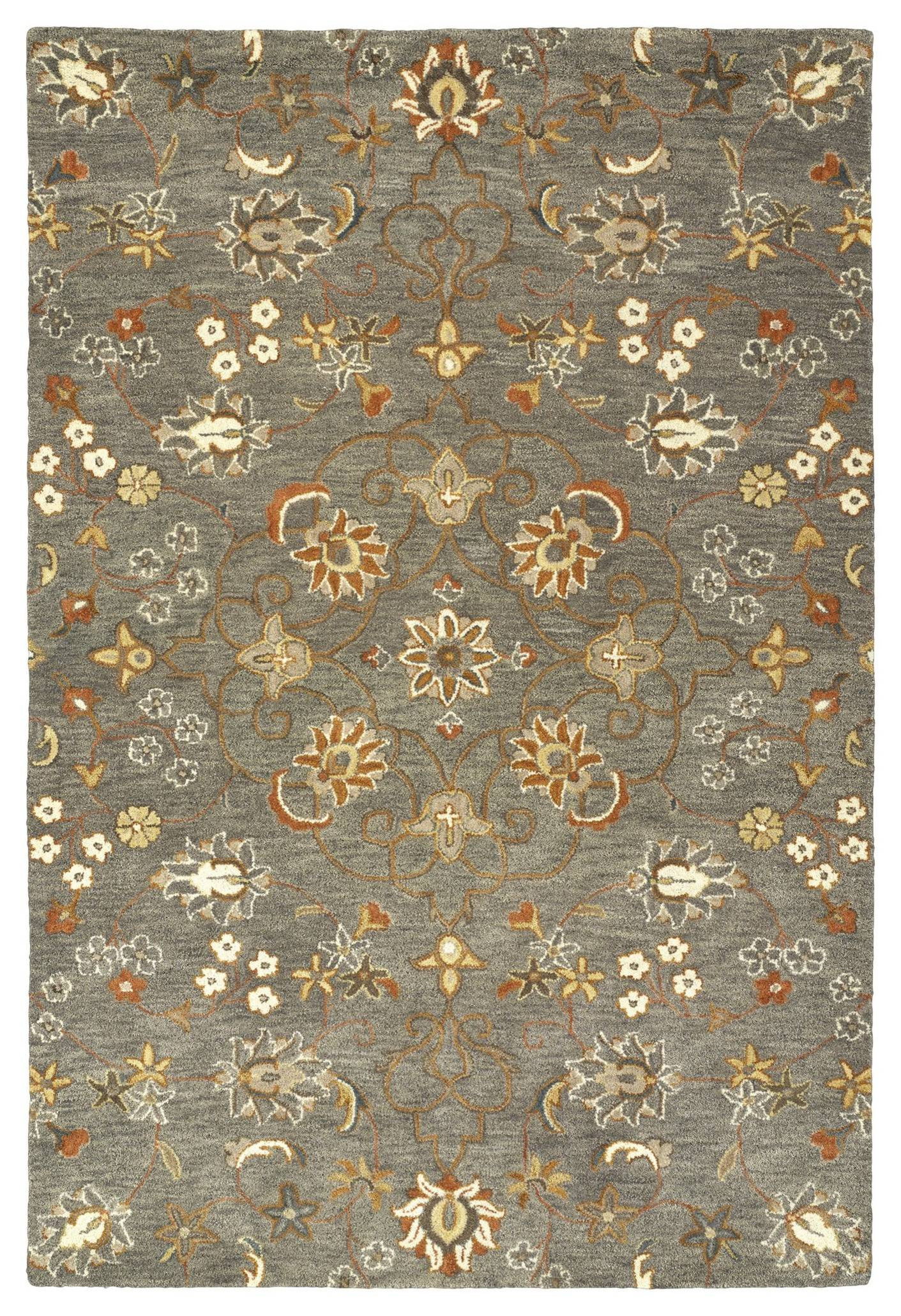 Kaleen Helena Pewter GreenHand-Tufted Rug, 9'x12' - Traditional - Area ...