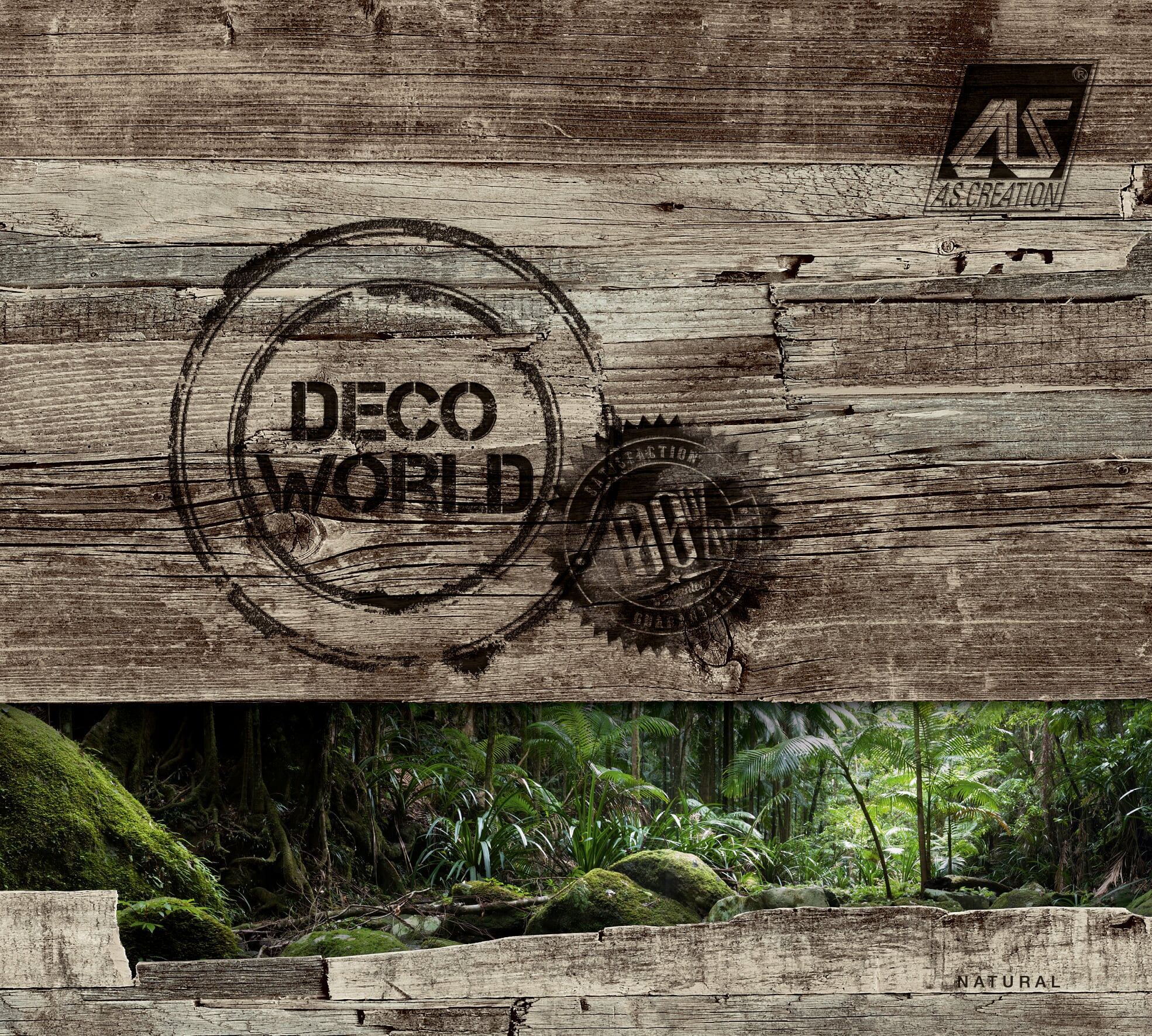 DecoWorld, Natural Wallpaper Roll, Modern Wall Decor Accent, Sample ...