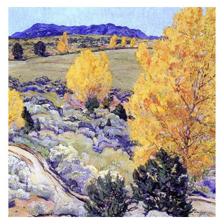 Walter Ufer Panoramic Landscape 20" x 20" Canvas Print - Traditional ...