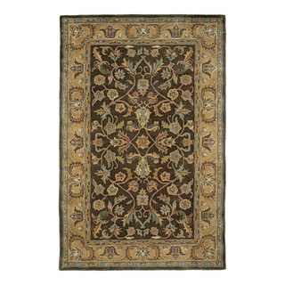 Kaleen Mystic Collection Dark Chocolate Area Rug 5'x7'9" - Traditional ...
