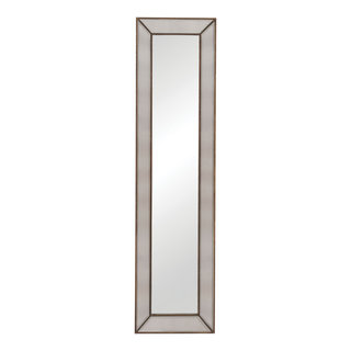Beaded Floor Mirror - 20" x 80" - Gold - Traditional - Floor Mirrors ...