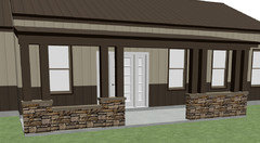 Front porch post size advice please?