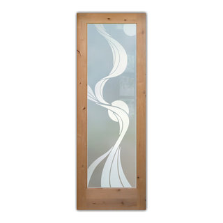 Front Door - Ribbon Reflection Moons - Fiberglass Smooth - 30" x 80 ...