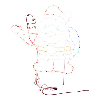 6' Animated Waving Santa - Contemporary - Holiday Lighting - by Queens ...