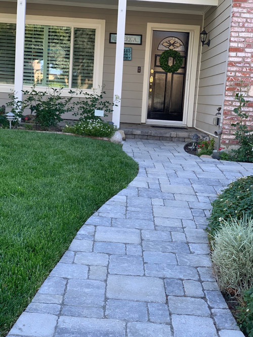 We just added pavers and now want to repaint outside