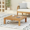 Cascada Outdoor Acacia Wood Coffee Table - Transitional - Outdoor ...