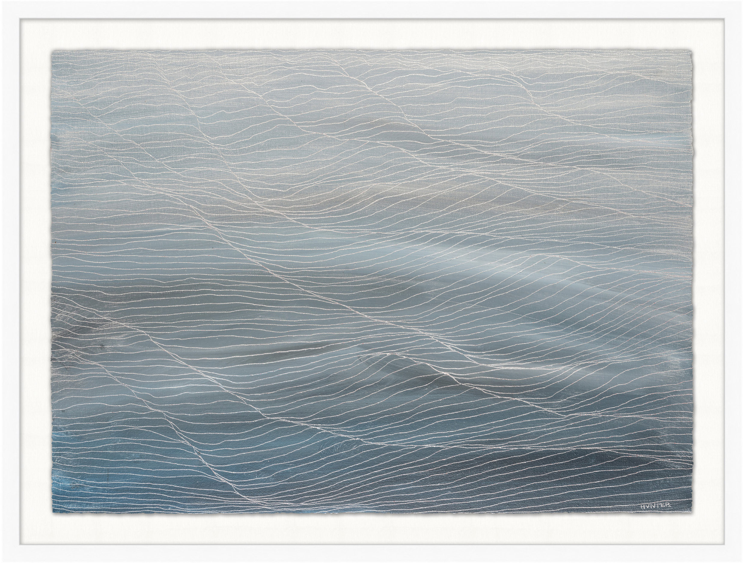 Water Marks 1, Giclee Reproduction Artwork, 41.5x31.5 - Contemporary ...