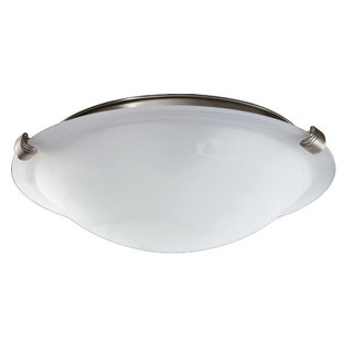 Faux Alabaster LED Light Kit, Satin Nickel - Transitional - Ceiling Fan ...