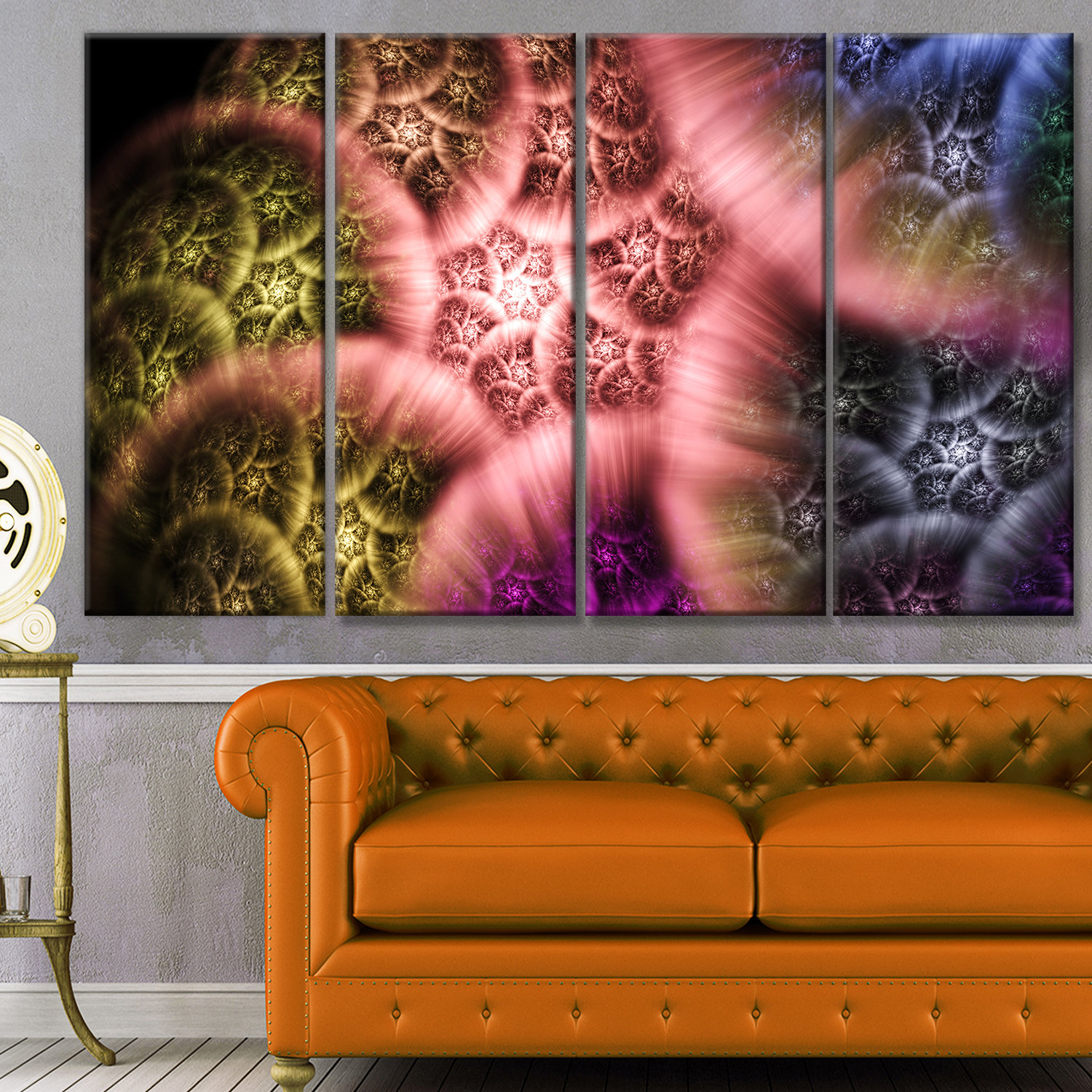 Biblical Sky with Multi Color Clouds, Multipanel Abstract Wall Art ...