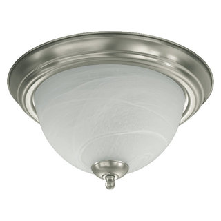 Quorum 11" Flush Mount 3066-11-65 - Satin Nickel - Traditional - Flush ...