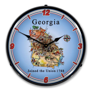 20041092 State of Georgia Clock - Contemporary - Wall Clocks - by ...