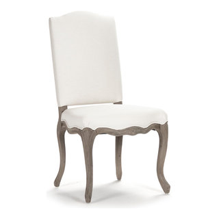 Cathy Chair, White Linen - French Country - Dining Chairs - by ...