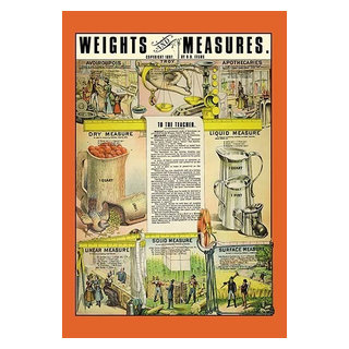 Weights and Measures, 12" x 18" - Traditional - Prints And Posters - by ...