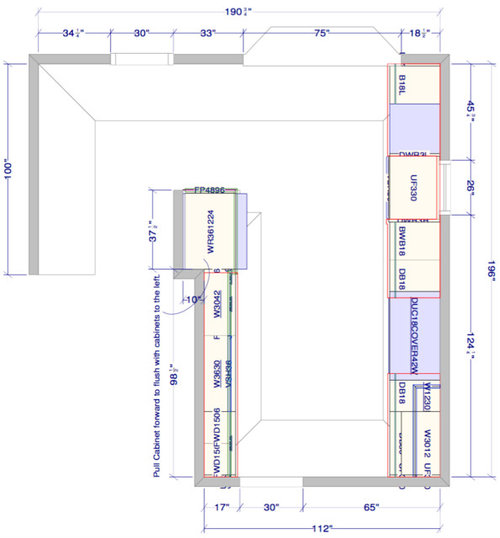 Kitchen layout help
