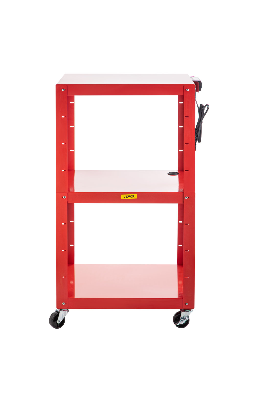 VEVOR Steel AV Cart Media Cart With Cord Management 26-41" Height ...