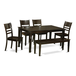 Caly-Cap Kitchen Table Set, 6 Pieces - Transitional - Dining Sets - by ...