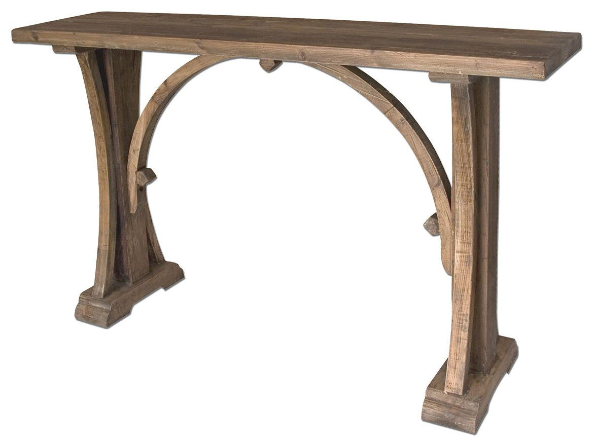 Uttermost Genessis Reclaimed Wood Console Table - Farmhouse - Console ...