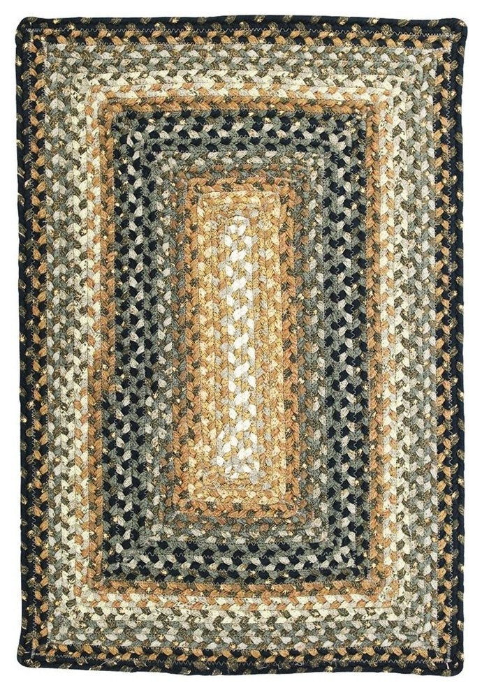 Homespice Decor Cocoa Bean Cotton Braided Rug (Rectangle), 1'8" x 2'6 ...