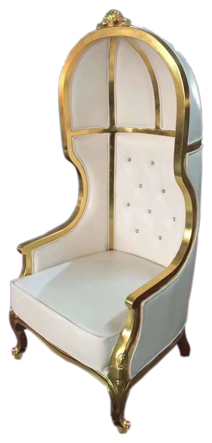 Infinity 65" Gold Framed High Back Chair - Victorian - Armchairs And ...