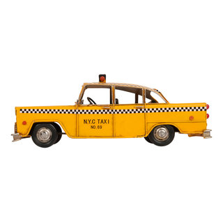 Handmade Classic New York City Taxi Model, Collectible Metal Scale ...