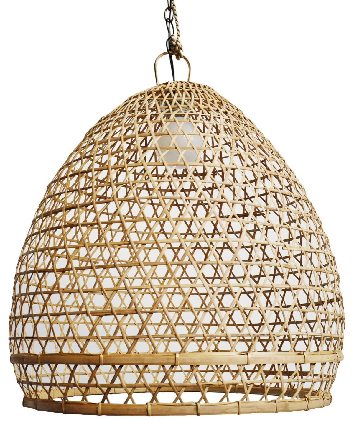 Wicker Fish Basket Lantern Medium - Tropical - Pendant Lighting - by ...