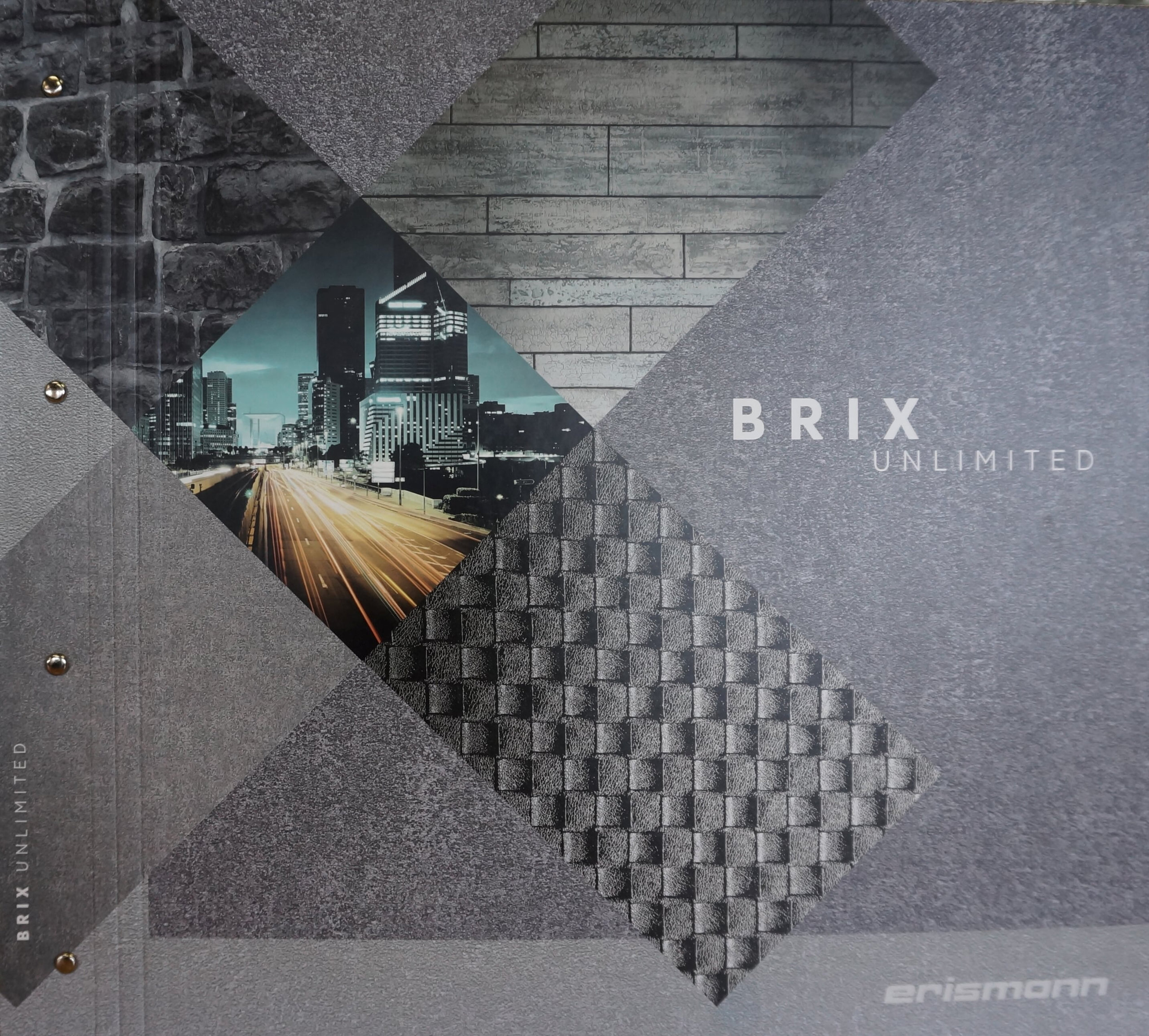 Brix Unlimited Wood Stone Wallpaper Roll, Modern Urban Chic Wall Décor ...