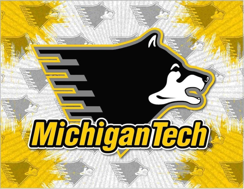 Michigan Tech Logo Canvas, 32"x24" - Contemporary - Prints And Posters ...