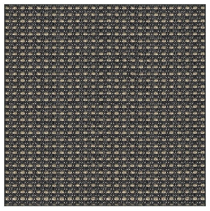 St. Lucia Indoor/Outdoor Carpet, Home/Patio Area Rug -Ebony, Square 12 ...