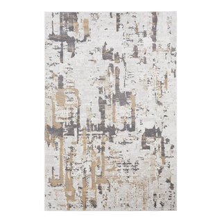 Veleka Gray Beige Area Rug, 7'x9' - Contemporary - Area Rugs - by Lavin ...