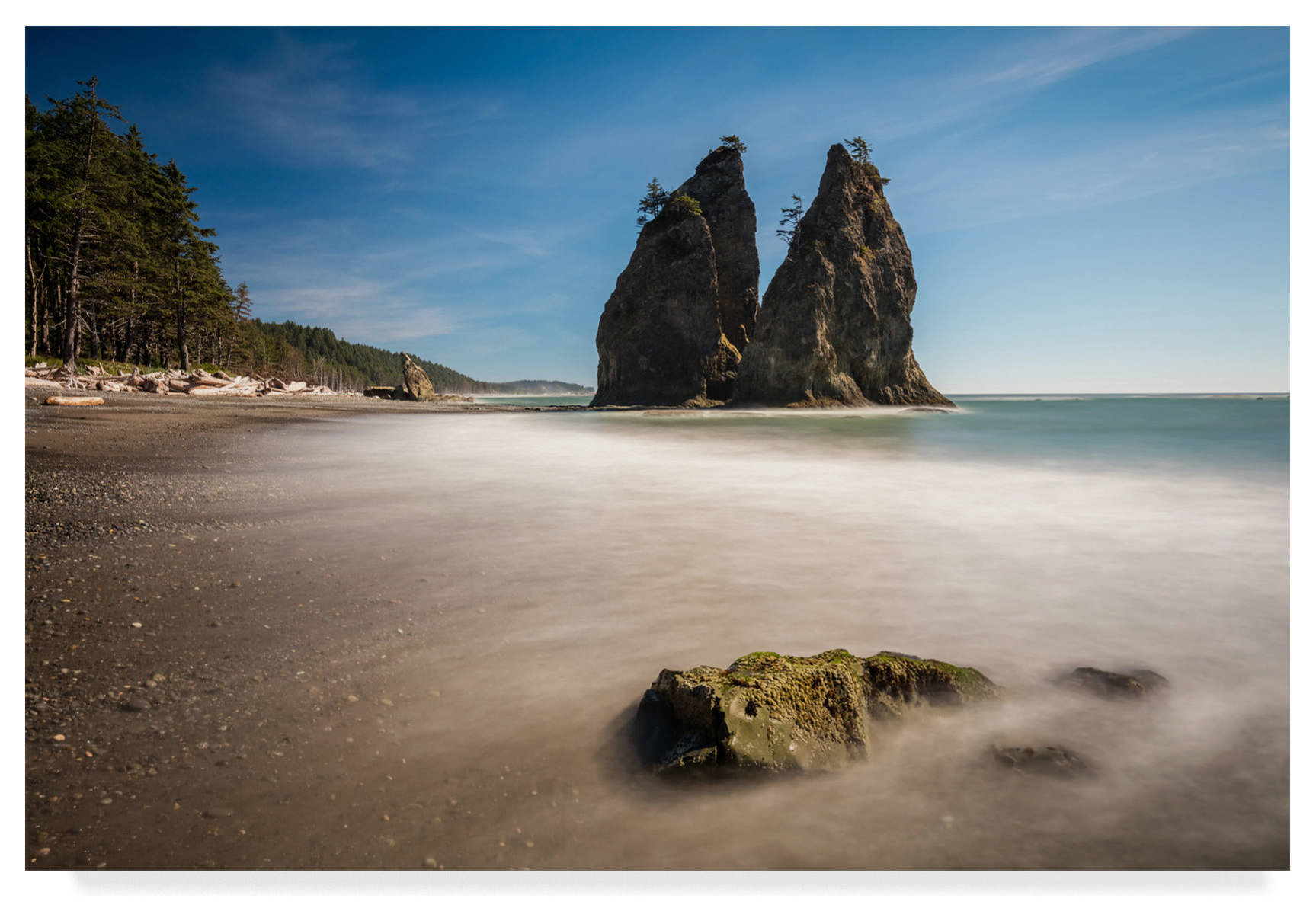 Pierre Leclerc 'Olympic Shoreline' Canvas Art, 24"x16" - Beach Style ...