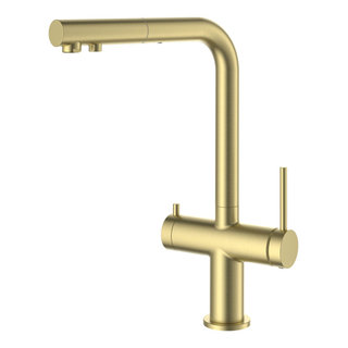 Circular 2-in-1 Water Filter Kitchen Pull Out Faucet - Contemporary ...