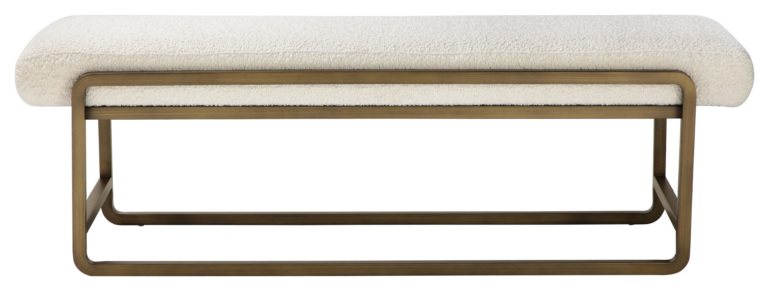 Nik Bench Ivory - Contemporary - Upholstered Benches - by Pangea Home ...