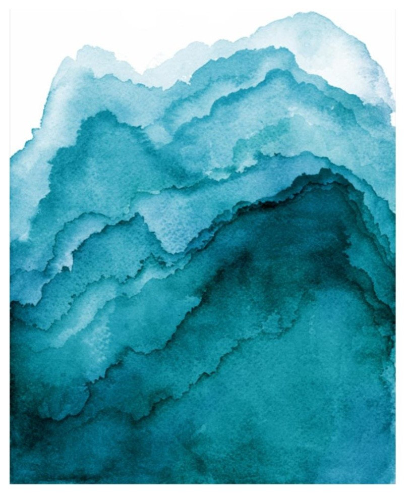 "Gradually" Fine Art Piece, 36"x47" - Contemporary - Paintings - by ...