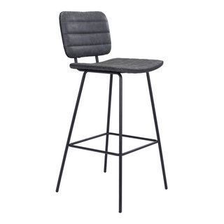 Boston Bar Chair Vintage Black - Industrial - Bar Stools And Counter ...