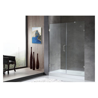 ANZZI Consort Series 60 in. x 72 in. Frameless Shower Door ...