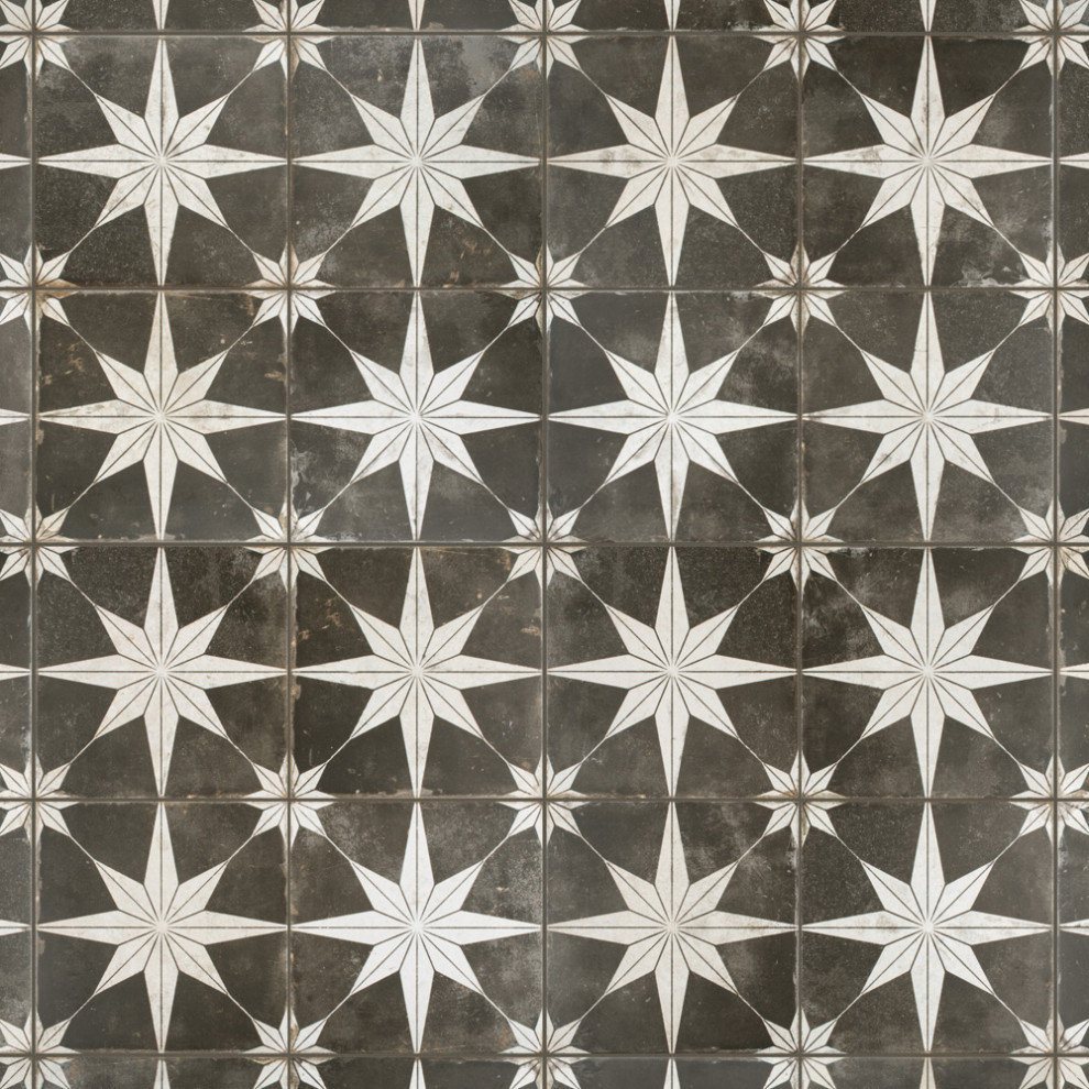 Kings Star Night Ceramic Floor and Wall Tile, Sample - Farmhouse - Wall ...